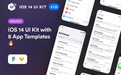 设计星素材分享平台 iOS 14 UI Kit 苹果APP UI模板